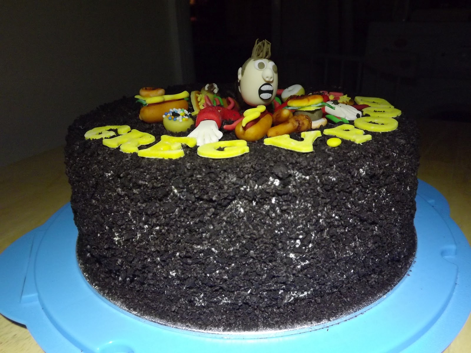 Icing...so sweetly: Man V. Food Birthday Cake