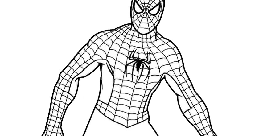 Stampa e colora: SPIDERMAN da colorare