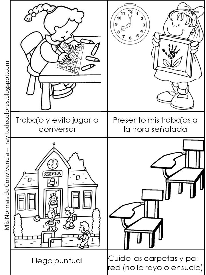 Reglas Ninos Colorear