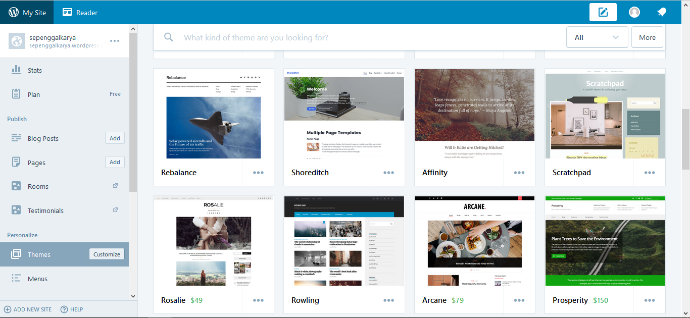 Tips and Trick Mengubah Tema blog pada Wordpress ~ dickymeid~