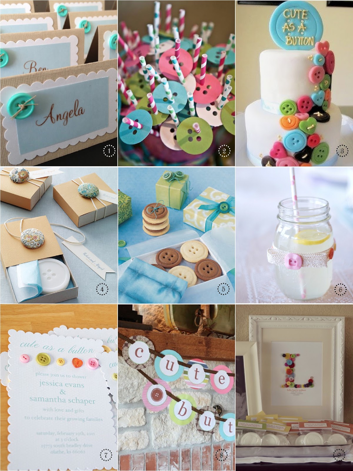 Baci Designer: Handpicked | Button Baby Shower Inspiration