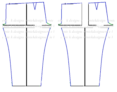 ernie k designs: Drafting my own one piece pattern pants: the epic tale ...