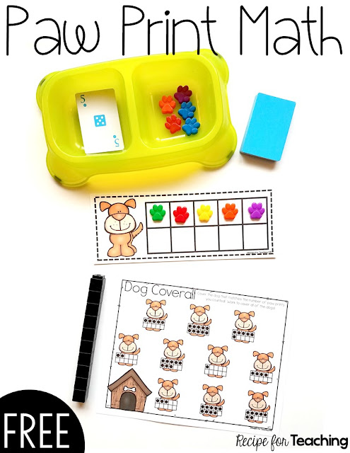 Paw Print Math - Recipe for Teaching