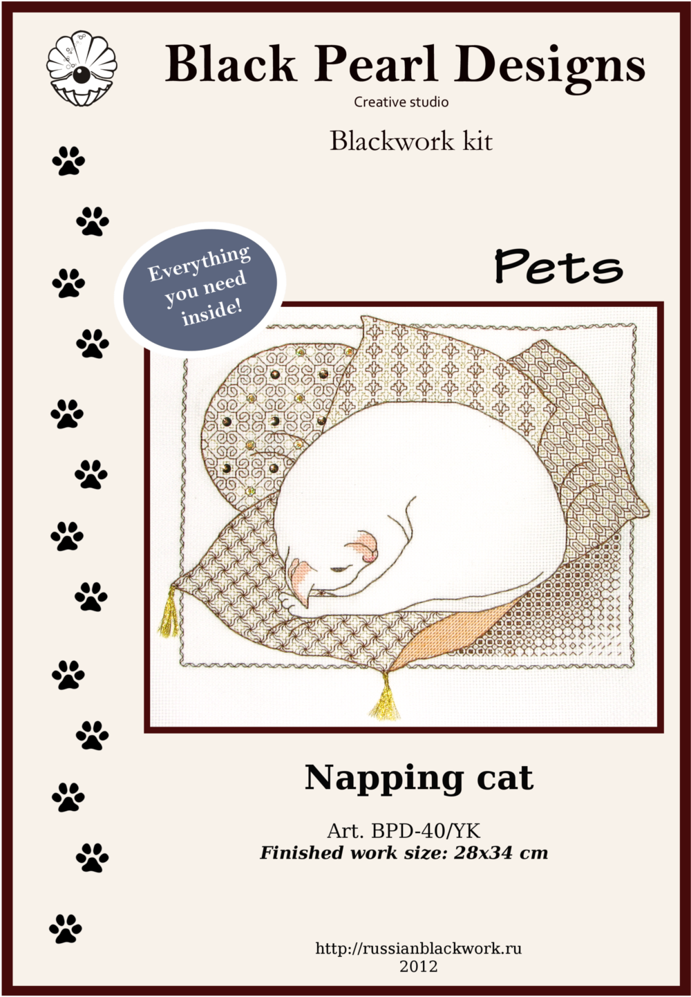 Russian Blackwork: May 2012