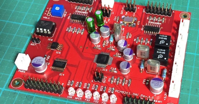 やなさんのオーディオ五里霧中: 念願のPCM9211 DAI基板を製作中