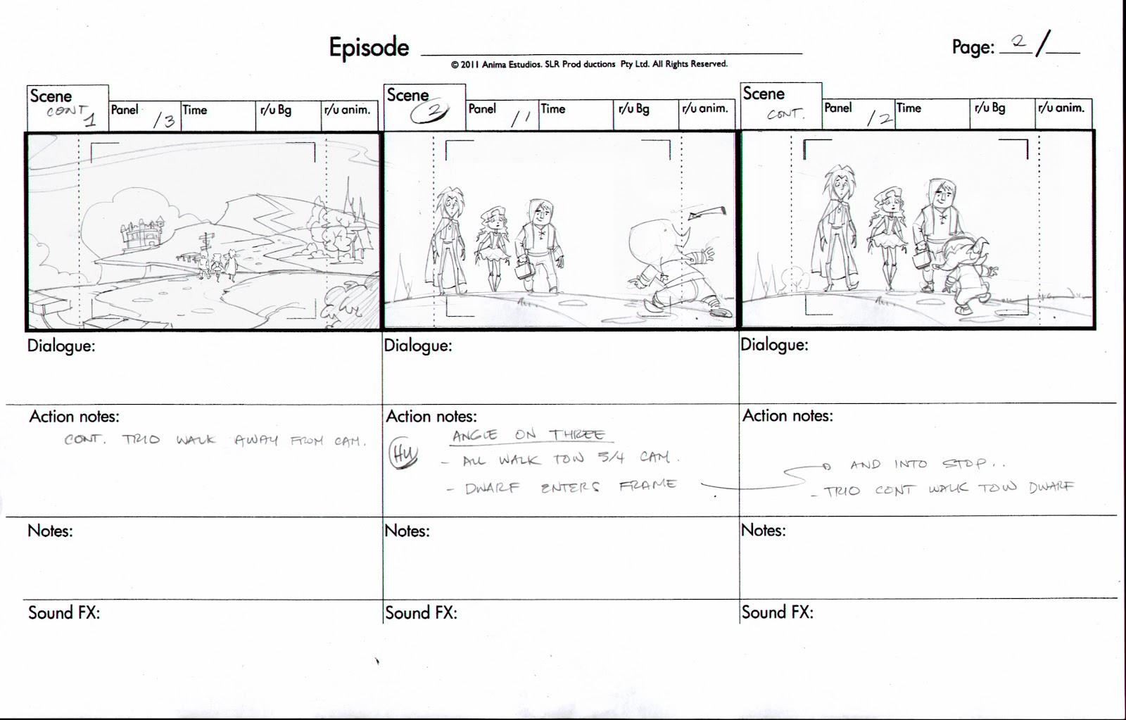 Story board work by Golden Street Animation: These are examples of the ...