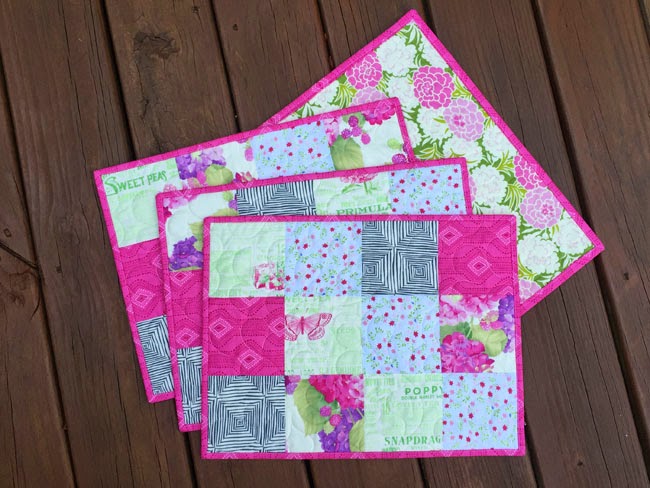 Fort Worth Fabric Studio: Easy Patchwork Placemats