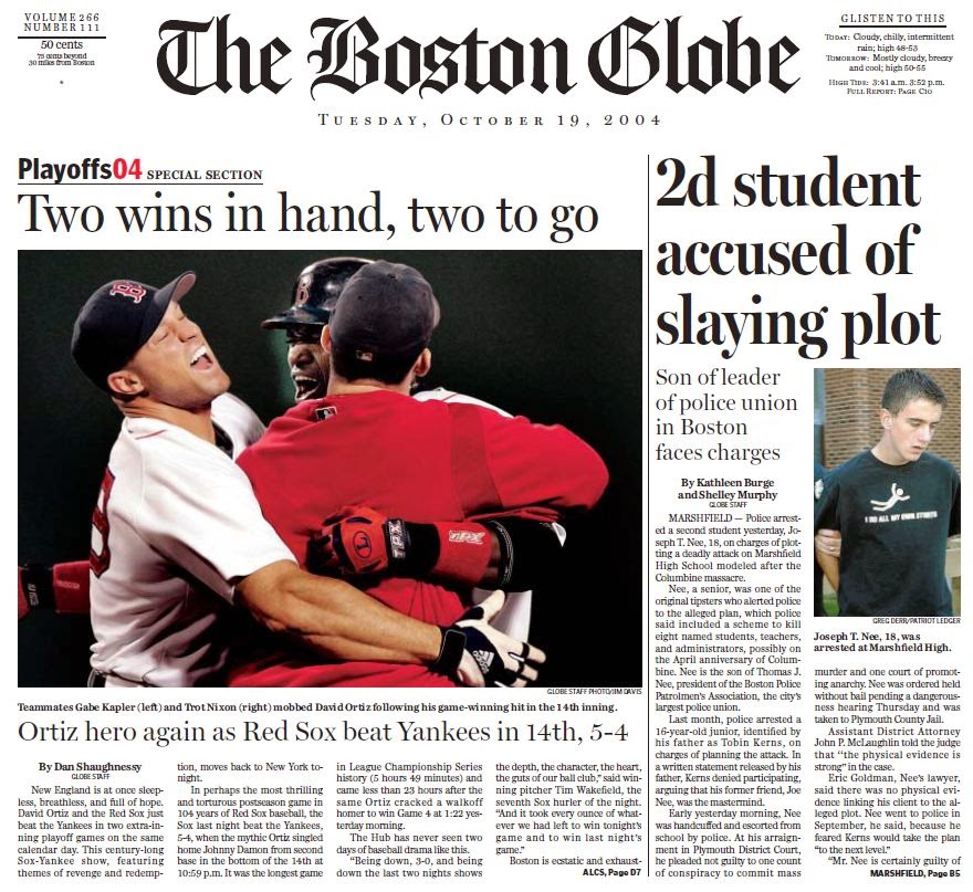 the joy of sox: Ten Years After: 2004 ALCS 5: Red Sox 5, Yankees 4 (14)