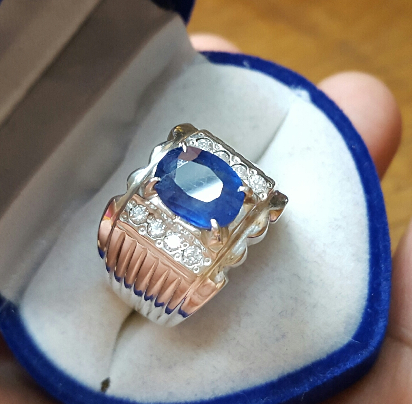 Cincin Permata Gewang: CINCIN PERAK BATU PERMATA NILAM ASLI KOD BL375 ...