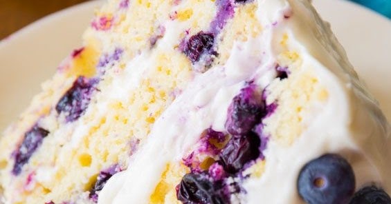 Lemon Blueberry Layer Cake Recipe Saharas Cooking