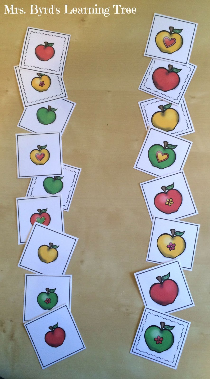 Mrs. Byrd's Learning Tree: Apple Attribute Cards