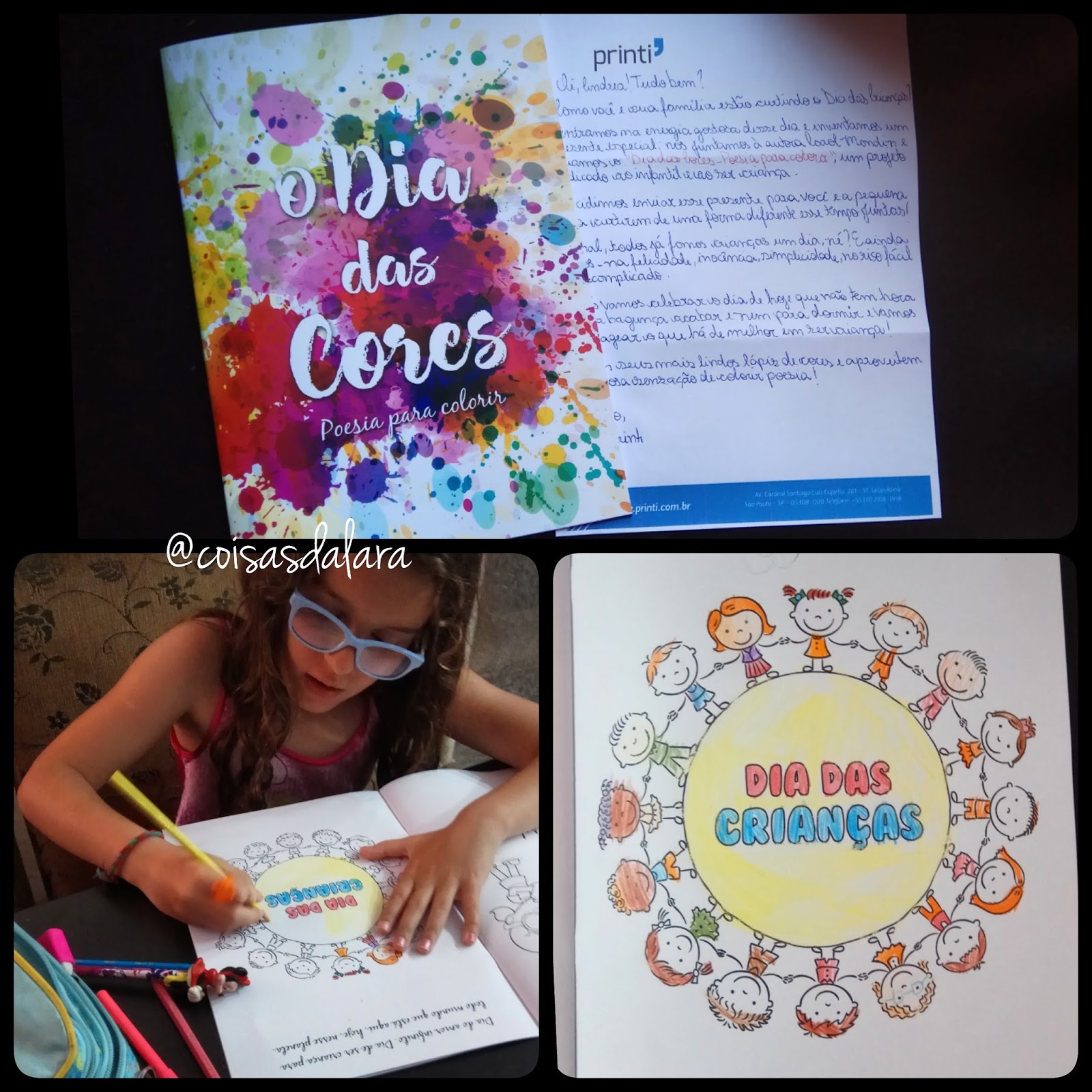 COISAS DA LARA: Resenha O dia das cores - Poesia para colorir