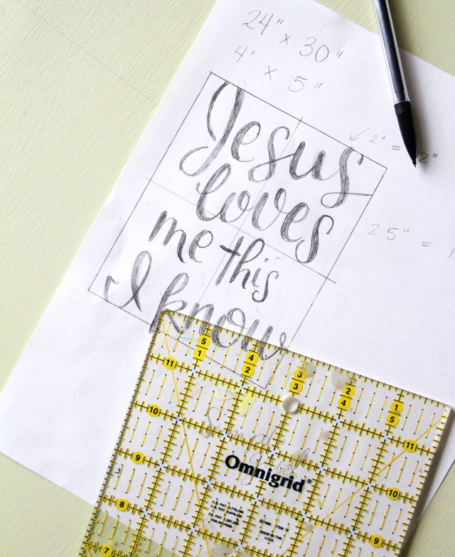 alisaburke: large scale lettering with makewells