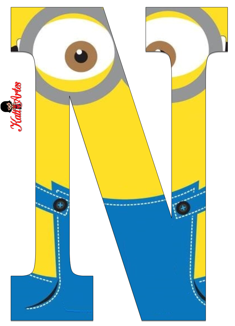 Pin de Jennifer Hdez em Letras y Números decorados(>‿ ) | Minions ...