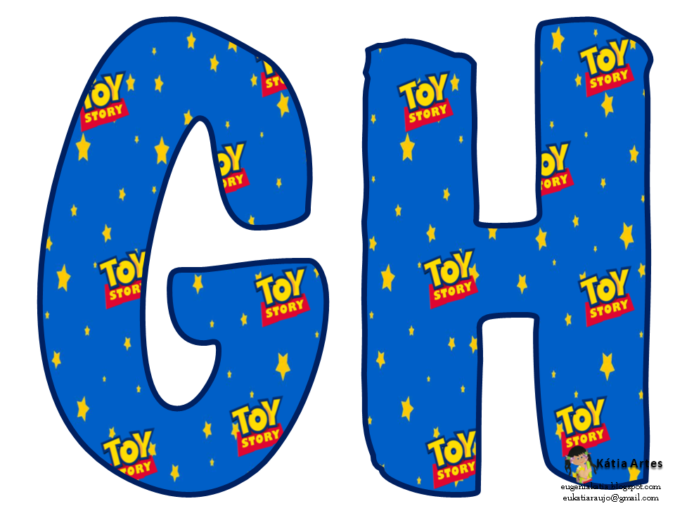 Alfabeto del logo de Toy Story. - Oh my Alfabetos!