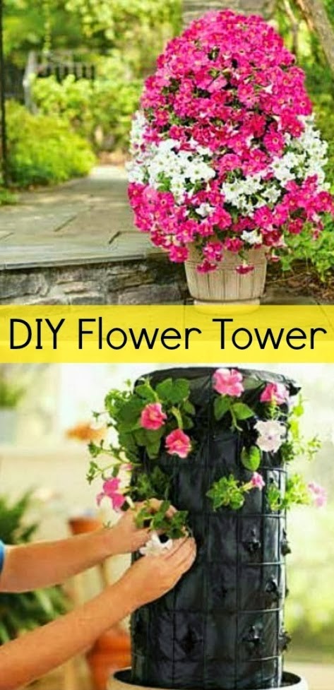 How to Make Your Own Flower Tower #DIY