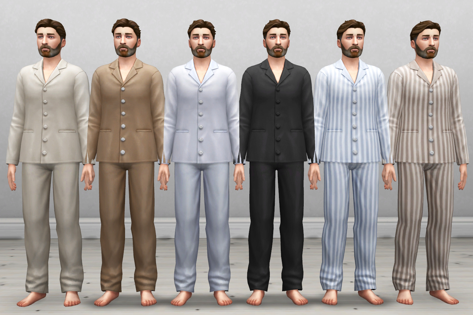 TS4: Edwardian Men's Underwear & Nightwear | History Lover's Sims Blog