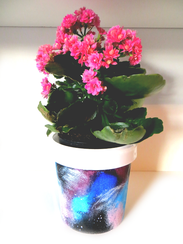 DIY Galaxy Pencil Holder / Flower Pot | Recycled Craft