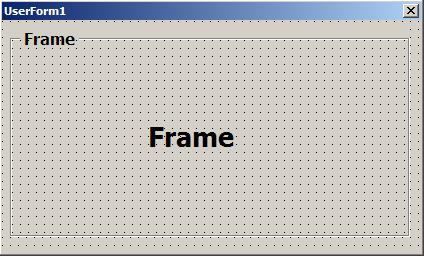 Frame Excel Visual Basic Örnek Dosyalar | Excel VBA