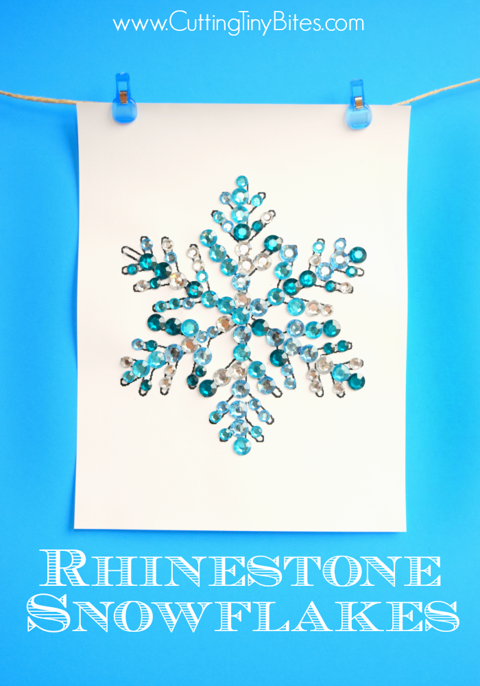 Rhinestone Snowflakes | What Can We Do With Paper And Glue