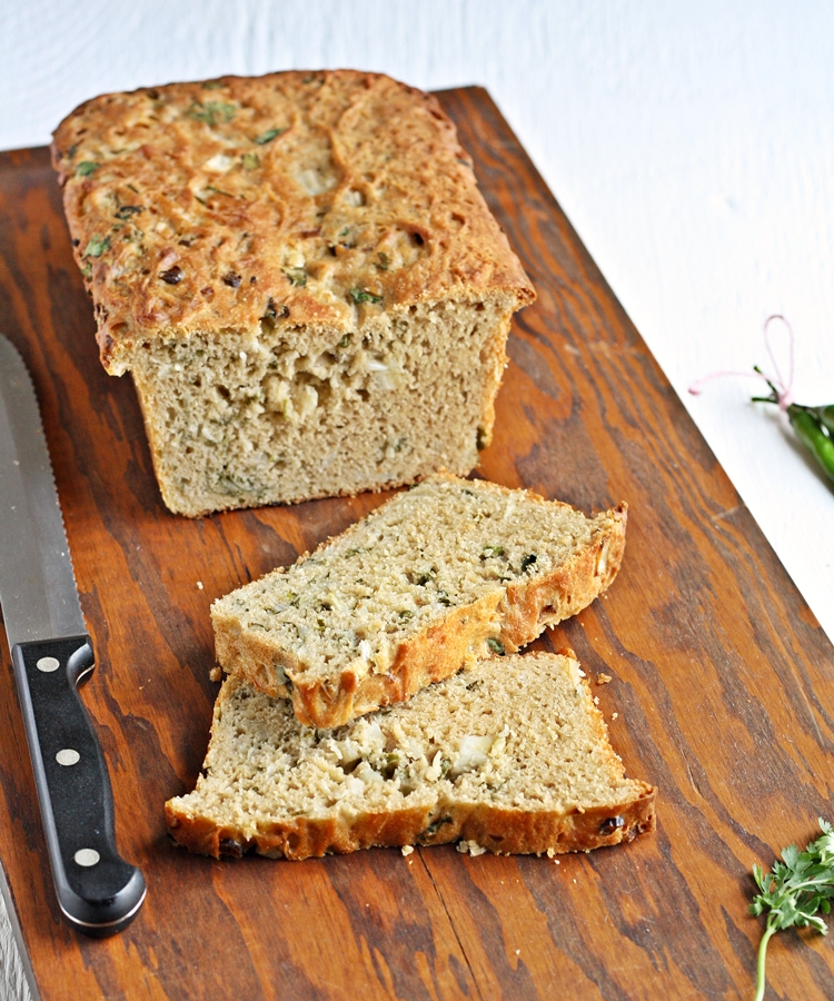 Versatile Vegetarian Kitchen: Spicy Whole Wheat Onion batter bread ...