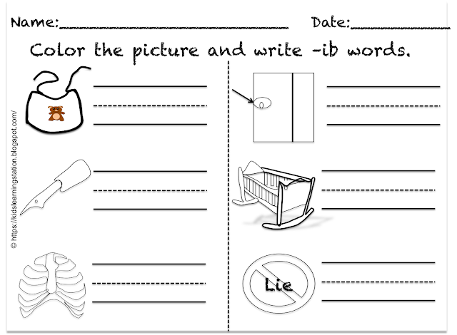 My English Tutor: Short Vowel i (-ib, -id, -ig, -in, -ip, -it words)