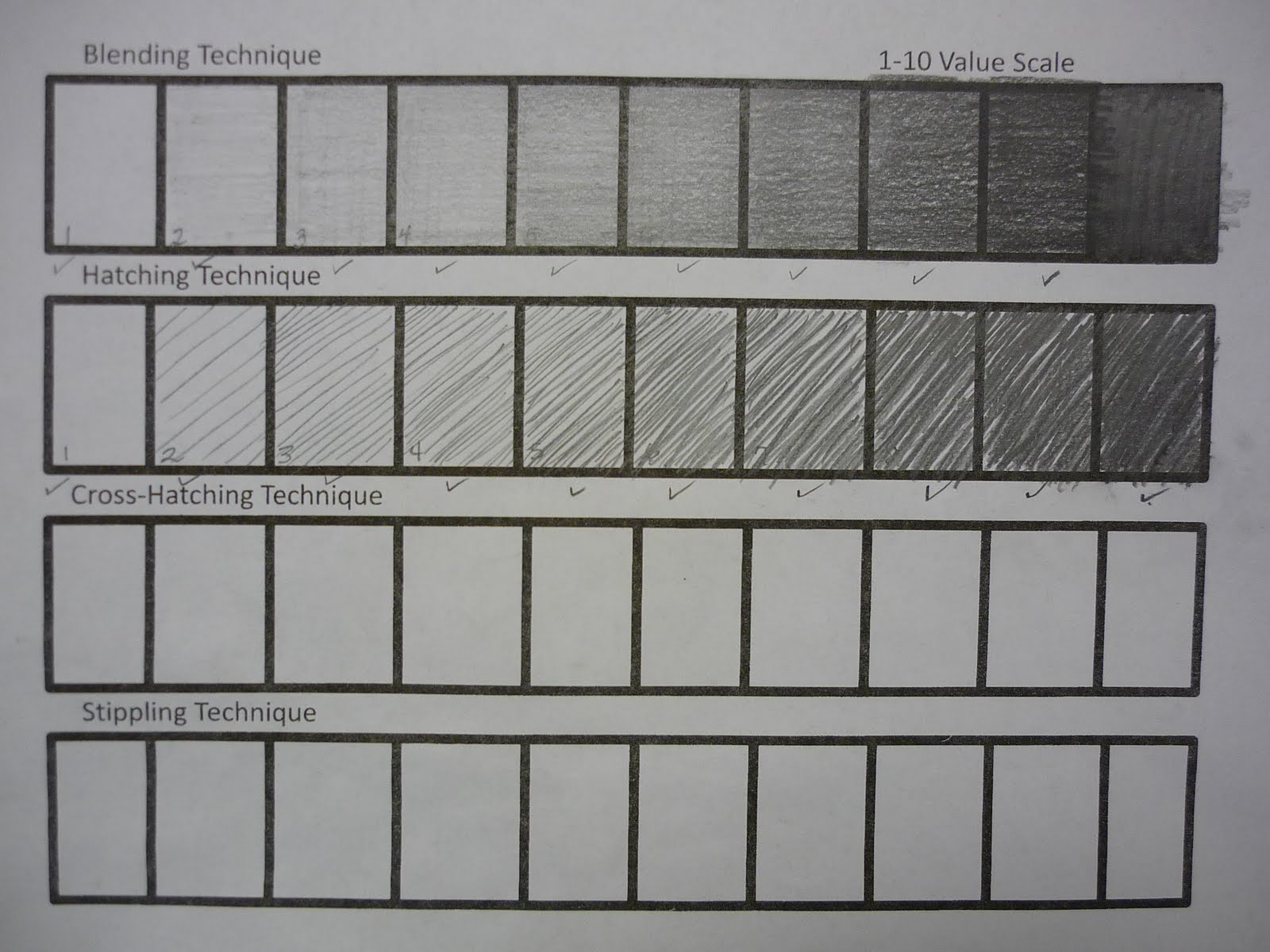 Value Scale Made From A Mechanical Cross Hatching And, 56% OFF