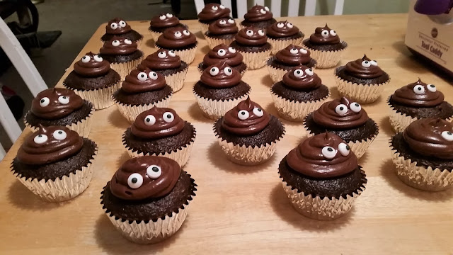 Clever, Crafty, Cookin' Mama: Poo Emoji Cupcakes