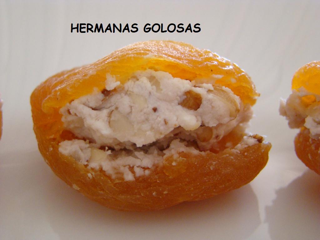 Hermanas Golosas: OREJONES RELLENOS DE FETA Y NUECES