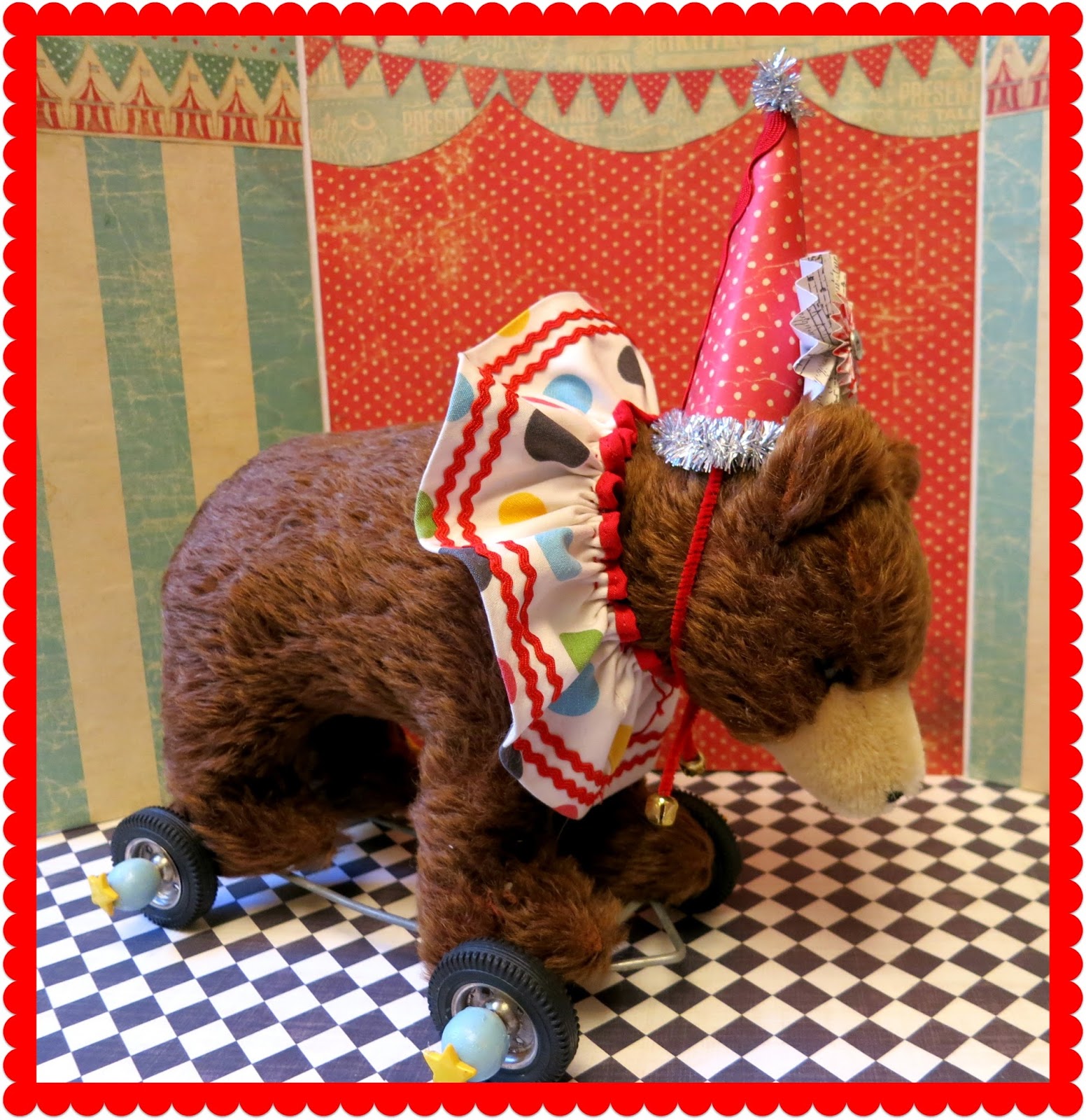 Zetta's Aprons: Summer Is A Circus...Up-cycled Stuffed Animals!