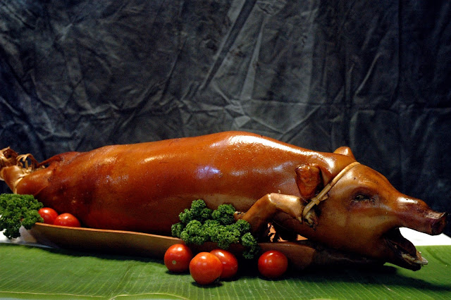 DUDE FOR FOOD: Meanwhile, Down At The Charcoal Pits: A Preview of The Lechon Shop by Leonardo's ...