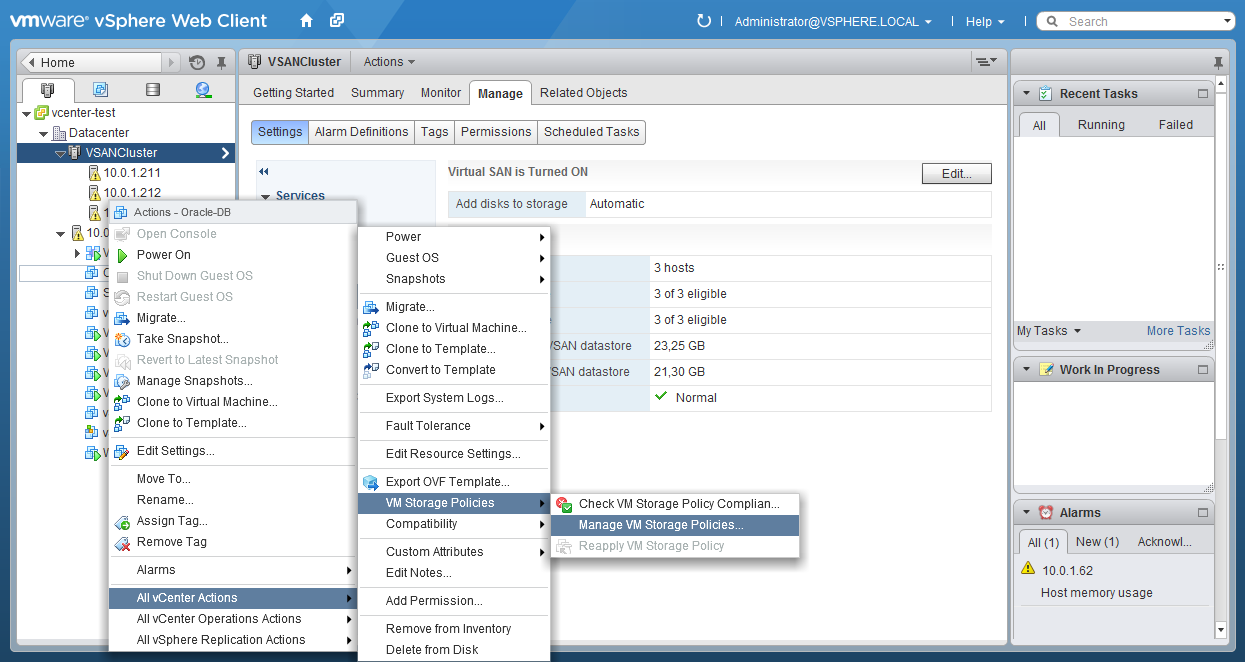 Hostile Coding: VMware: VSAN Part3 - Storage Policies
