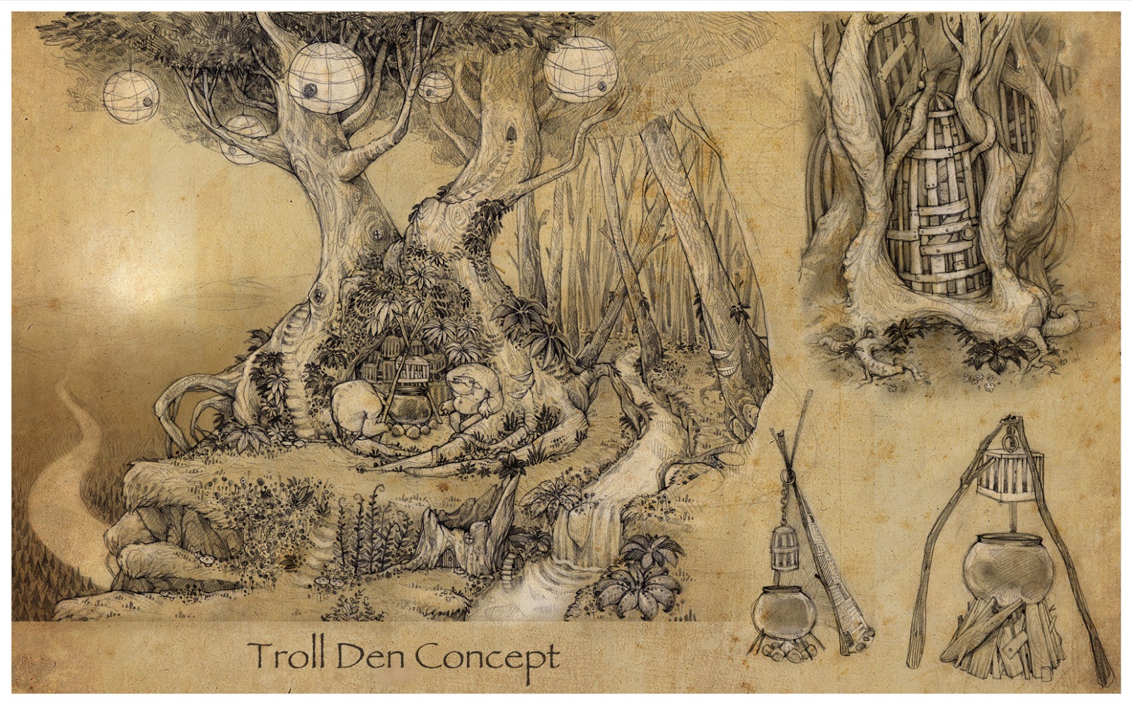 Tom Bonson Illustrations: Troll Sketches