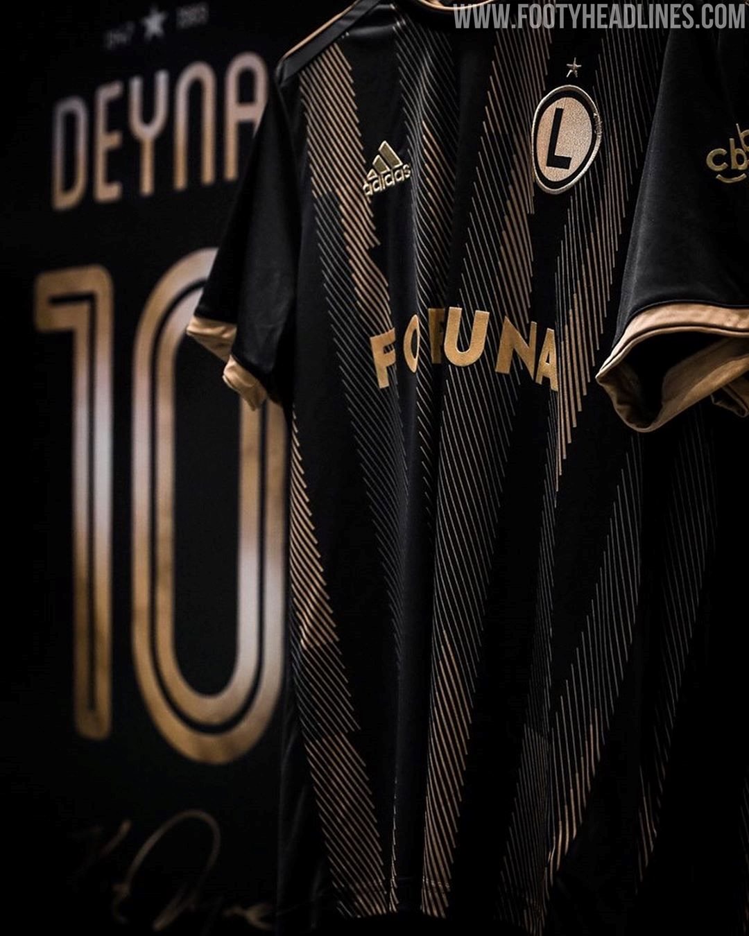 Black & Gold Adidas Legia Warsaw 19-20 Limited-Edition 'Deyna' Kit ...