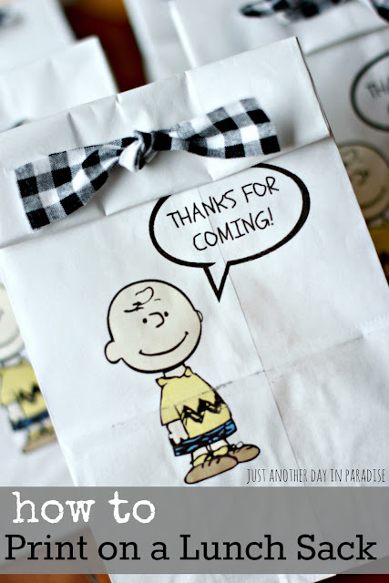 Larissa Another Day: Printing on a Lunch Sack