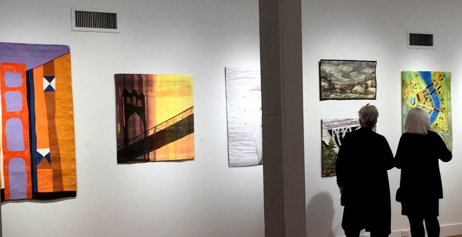 SAQA: Bridge Exhibit Open at the Bush Barn Art Center in Salem