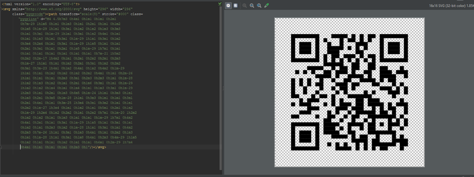 Coding with python: Python | Generate QR Code using pyqrcode module
