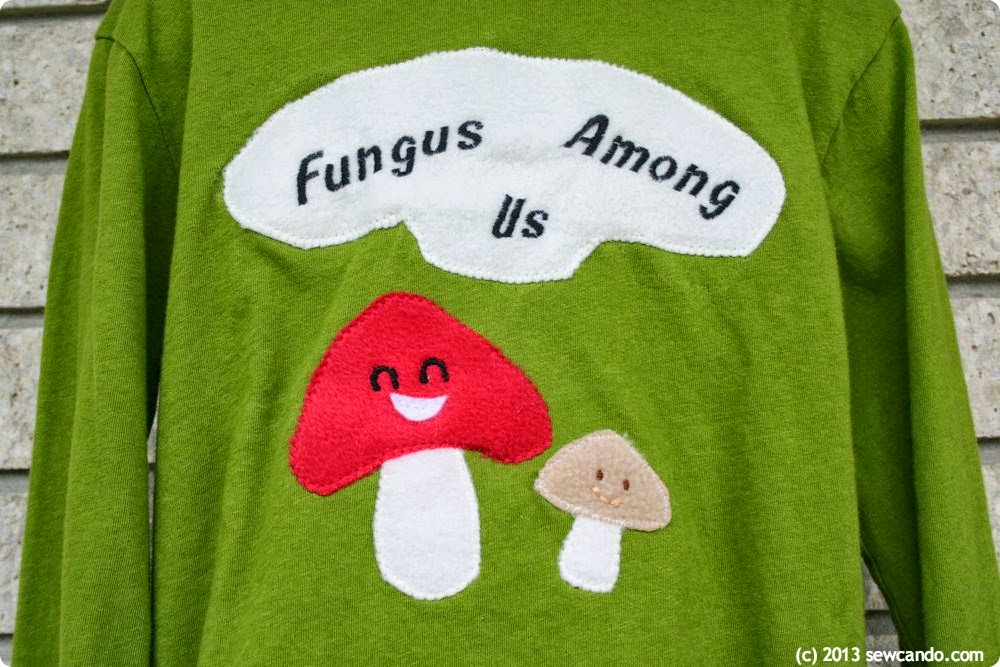 Sew Can Do: Happy Mushroom Applique Shirt Tutorial
