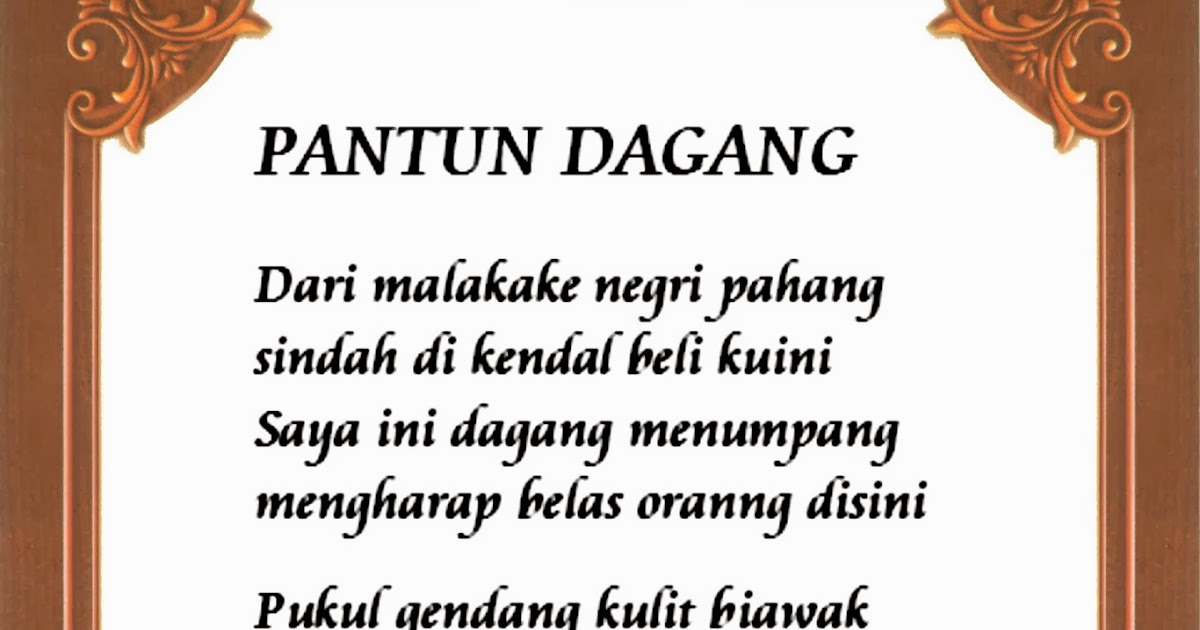 Contoh Pantun Jenaka Untuk Anak Sd Kelas 5
