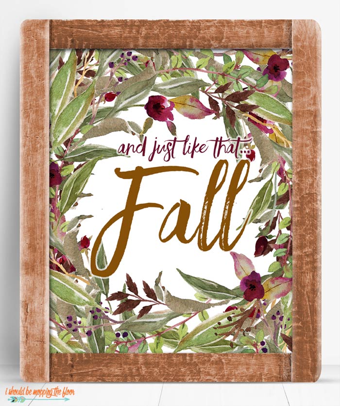 Eight Boho Fall Printables | i should be mopping the floor