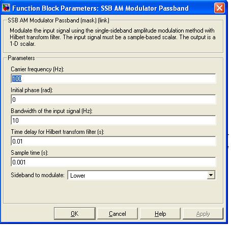 MATLAB Simulation Codes and Outputs: SSB MODULATION