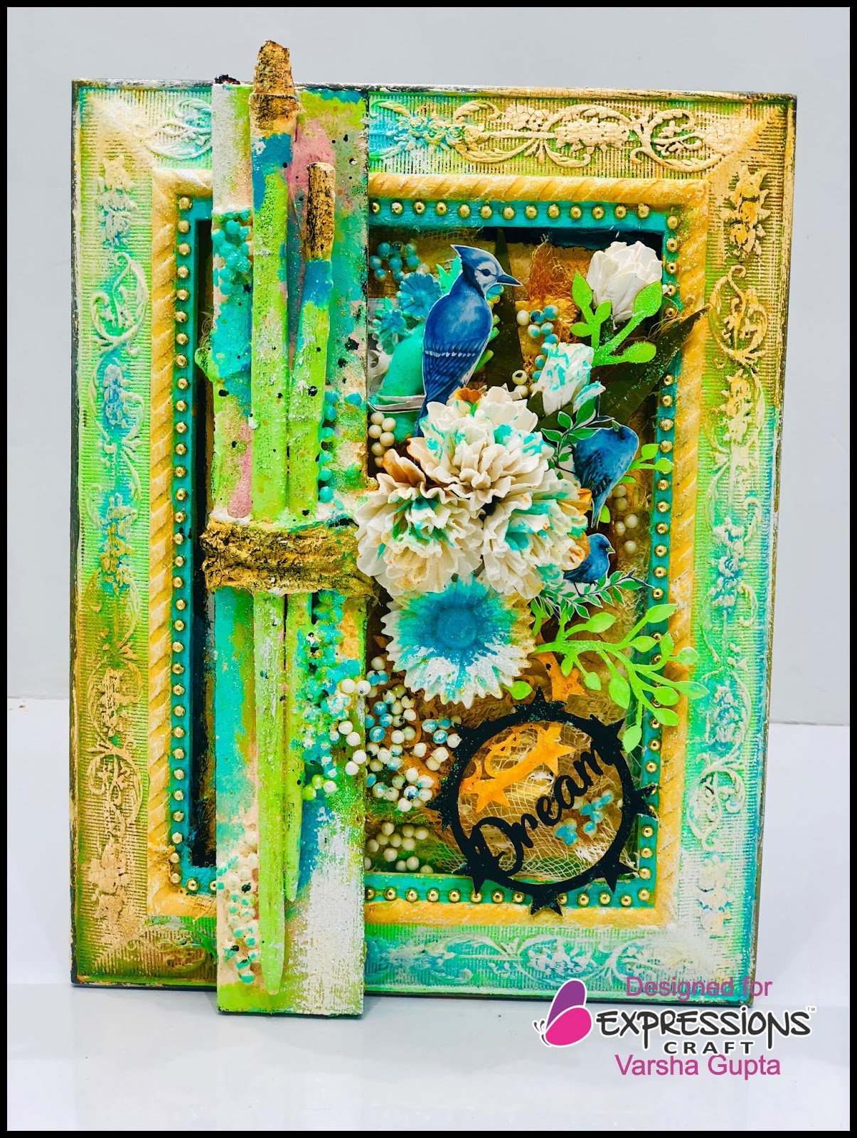 C-Arts and Crafts: Inspiring old treasure... Altered frame using Art ...