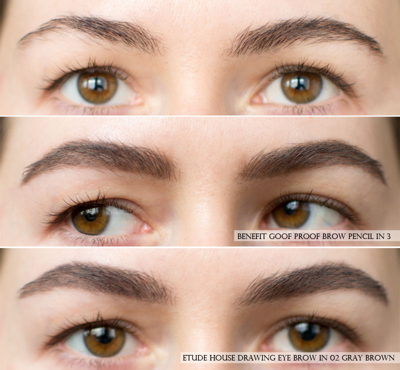 Creioane de sprancene: Benefit v Etude House | Sihaya's World