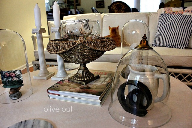 Olive Out: Practice Cloches On The Coffee Table