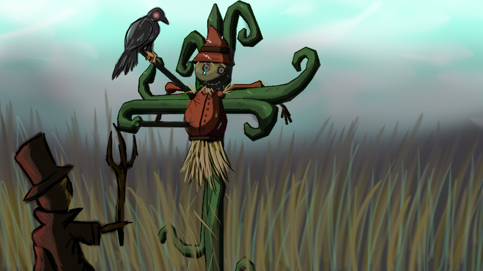 Michael Vogel FIEA Art Blog: 2D Week 11 Scarecrow Thumbnails