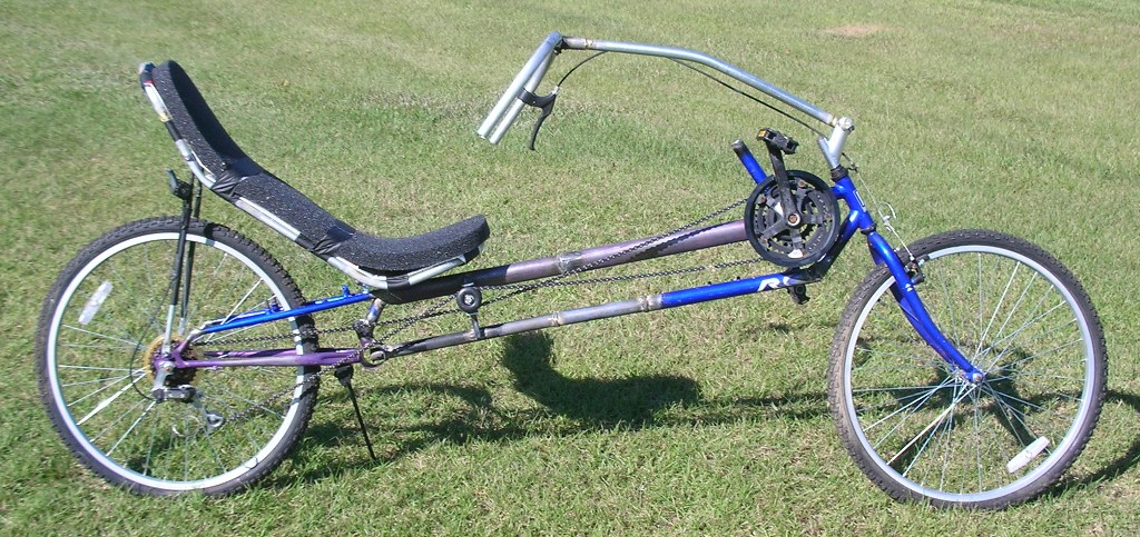 Louisiana Cycling: Homebuilt Long Wheelbase Recumbent