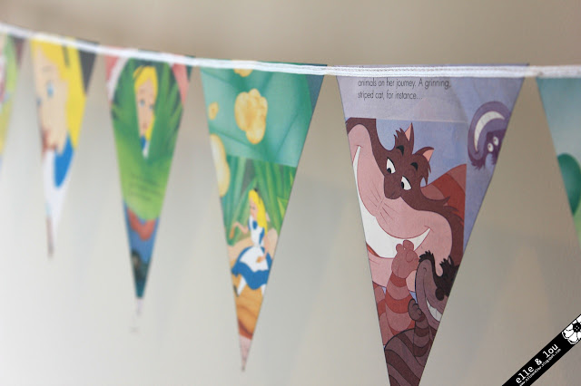 Elle and Lou: Alice in Wonderland - Bunting Decor