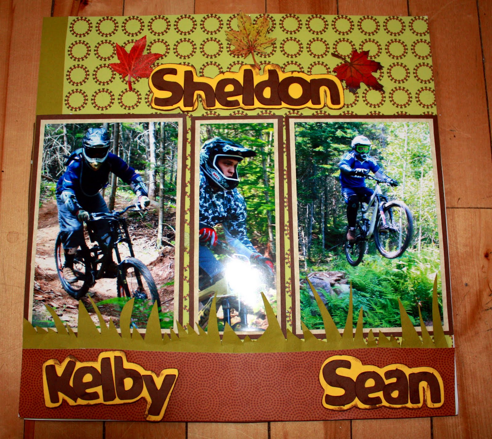 Jenny's Crafty Creations: Bike Scrapbook