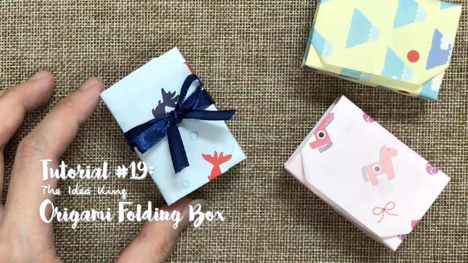 Tutorial #19: Origami Folding Box | The Idea King