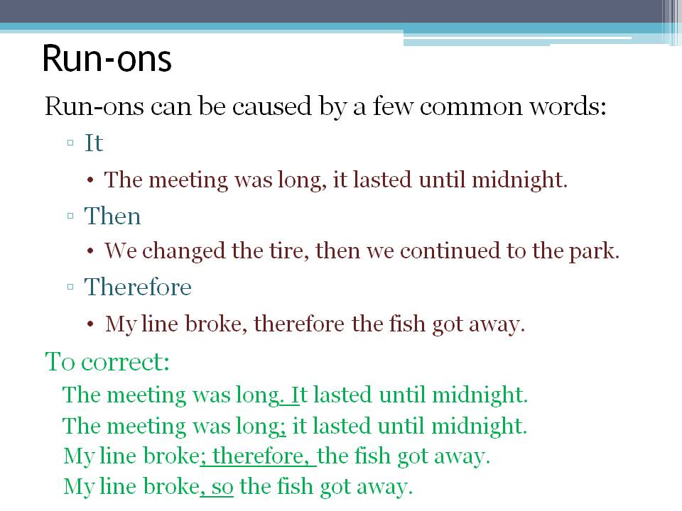 English and ESOL Lab Workshops: Fragments and Run-Ons (Jessica Quinn)